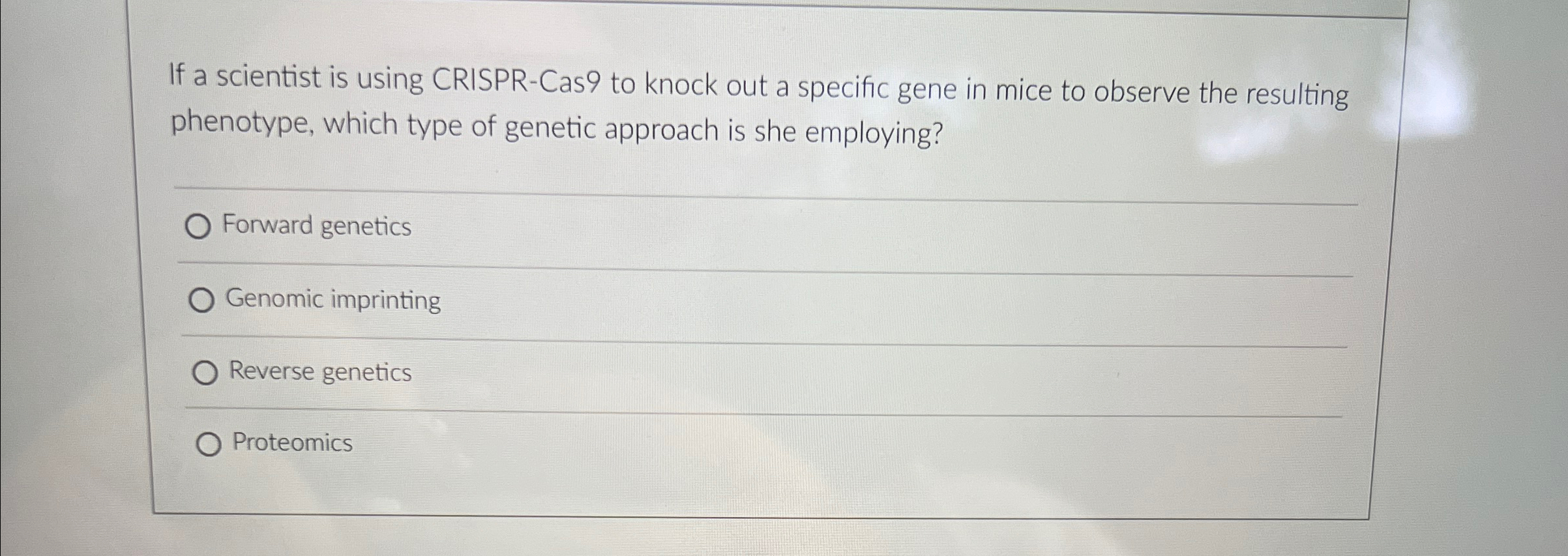 Solved If a scientist is using CRISPR-Cas9 ﻿to knock out a | Chegg.com
