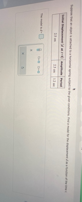 Solved Suppose that an object is attached to a horizontal | Chegg.com