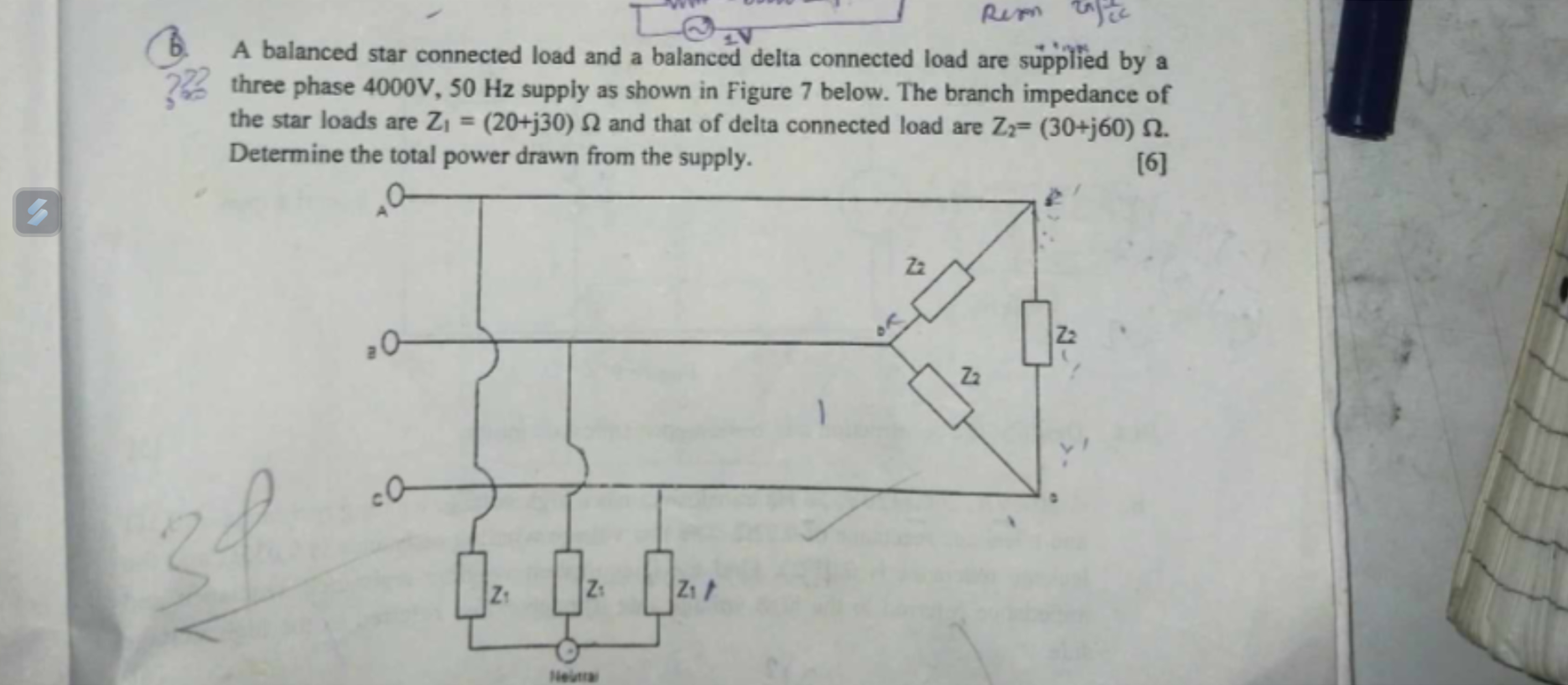 Solved (b. A balanced star connected load and a balanced | Chegg.com Solved (b. A balanced star connected load and a balanced | Chegg.com