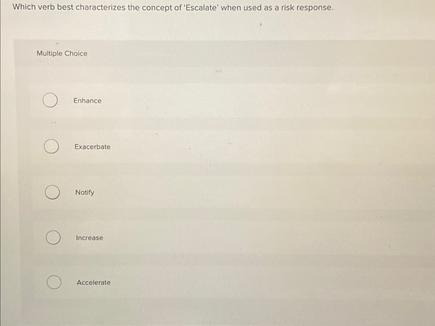 Solved Which verb best characterizes the concept of | Chegg.com