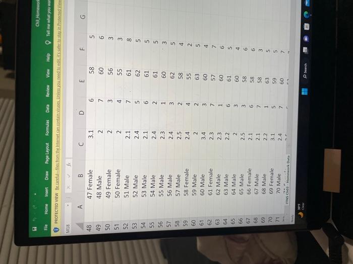 Please use the Chapter 3 homework data file for this | Chegg.com