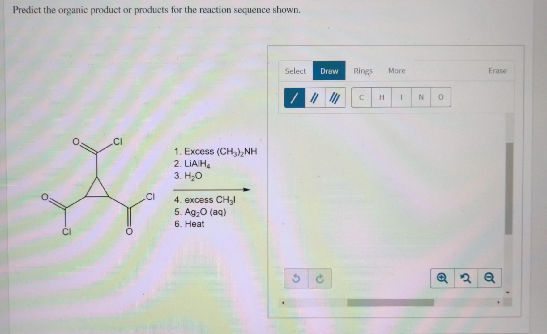 Solved Predict the organic product or products for the | Chegg.com