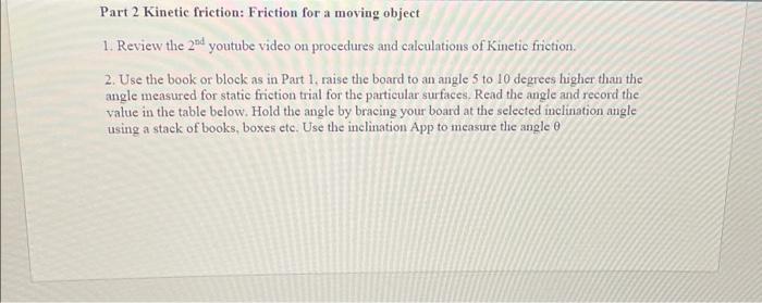 Solved the base material= woodsliding object= bookangle | Chegg.com