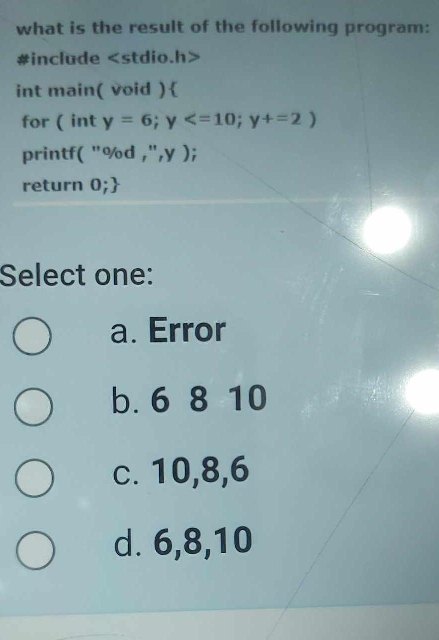 Solved what is the result of the following program:#include | Chegg.com