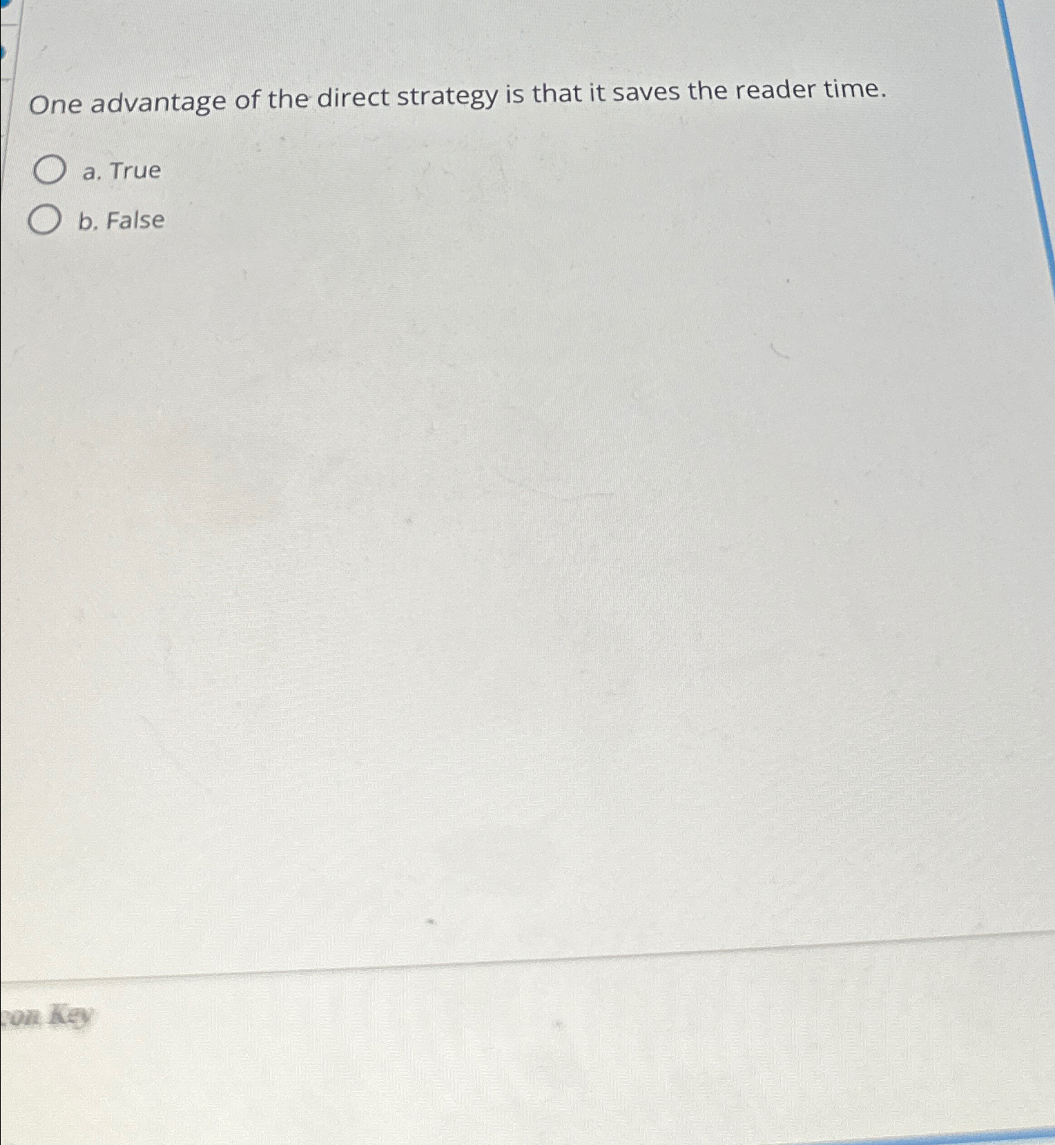 Solved One advantage of the direct strategy is that it saves | Chegg.com