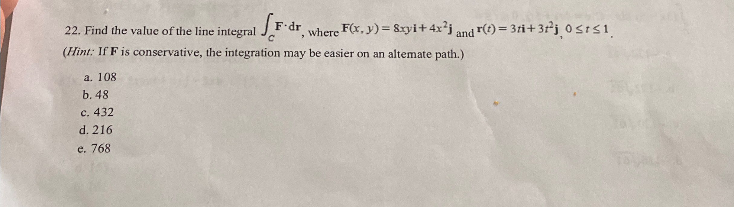 Solved Find the value of the line integral ∫C﻿F*dr, ﻿where | Chegg.com