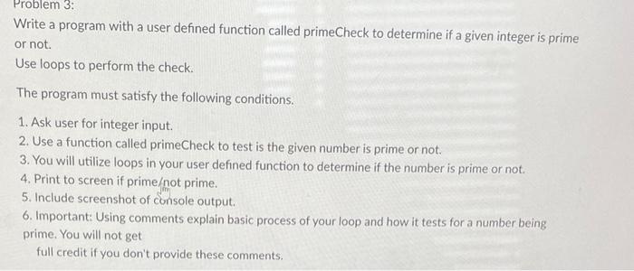Solved Write A Program With A User Defined Function Called 9589