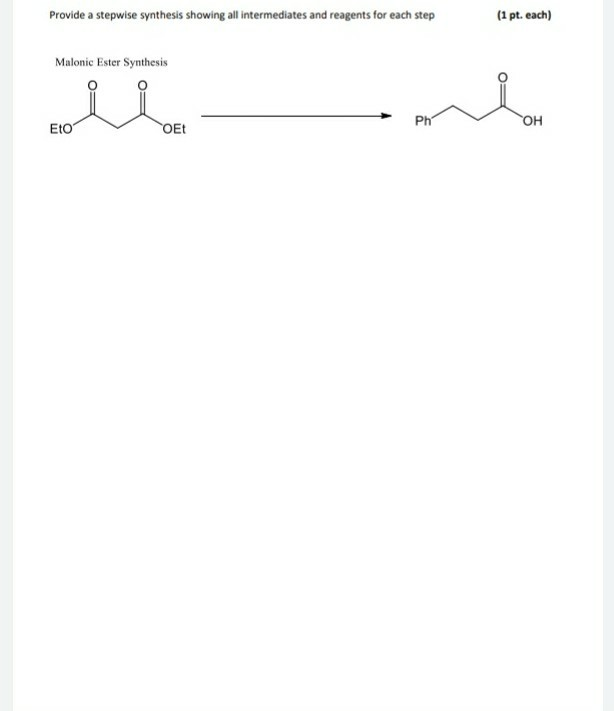 Solved Provide a stepwise synthesis showing all | Chegg.com