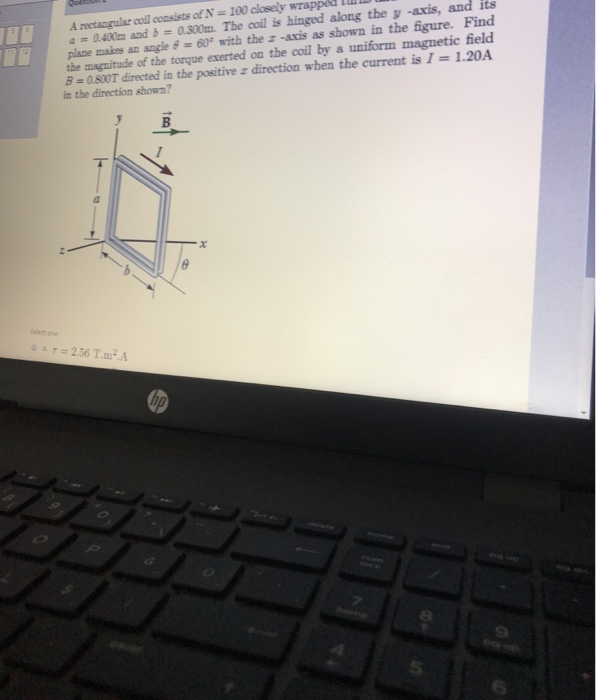Solved A rectangular coil consists of N = 100 closely | Chegg.com