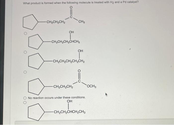 Solved What product is fomed when the following molecule is | Chegg.com