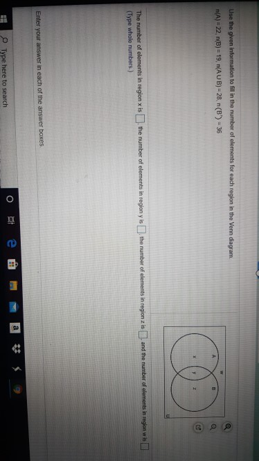 Solved Use the given information to fill in the number of | Chegg.com