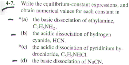 Solved Write the equilibrium-constant expressions, and | Chegg.com