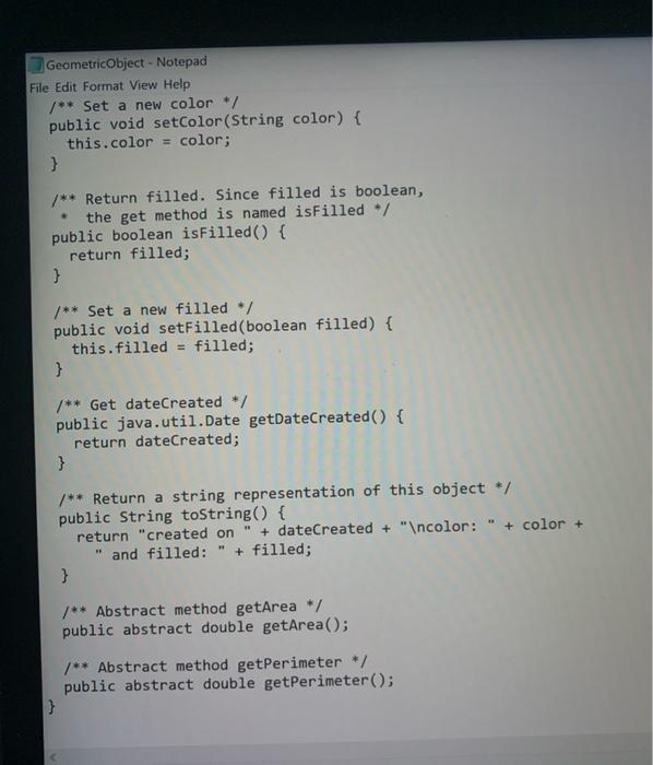 Solved Question 02 (15 points) Design an interface named | Chegg.com