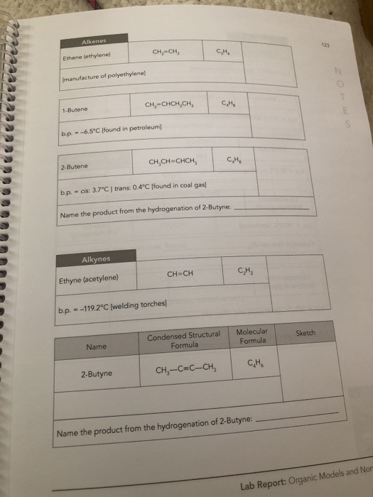 Solved LAB REPORT Name Date Instructor Organic Models and | Chegg.com