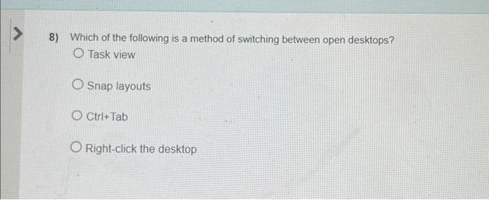 Solved 8) Which of the following is a method of switching | Chegg.com