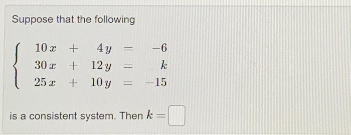 Solved Suppose that the following | Chegg.com