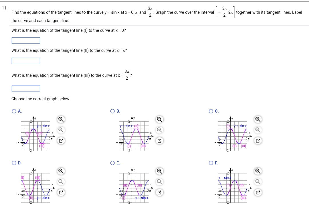 Solved Find the equations of the tangent lines to the curve | Chegg.com