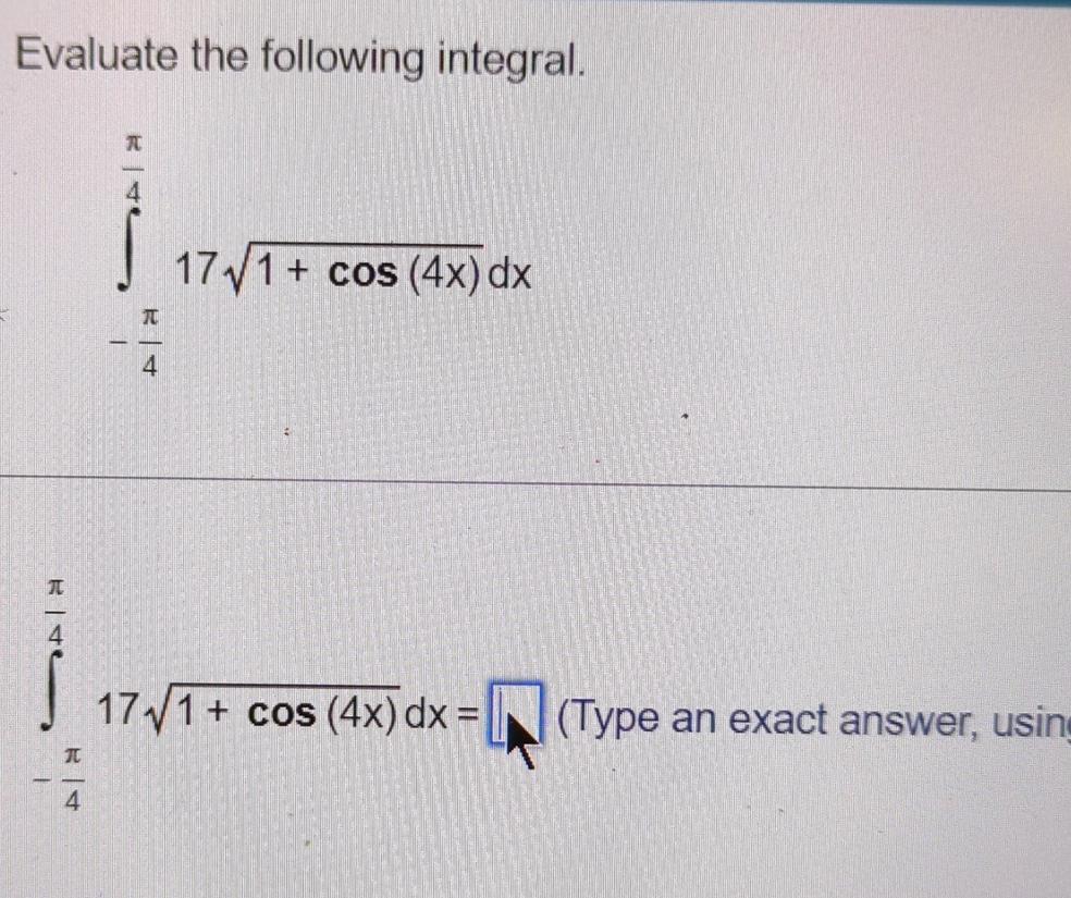 Solved Evaluate the following | Chegg.com