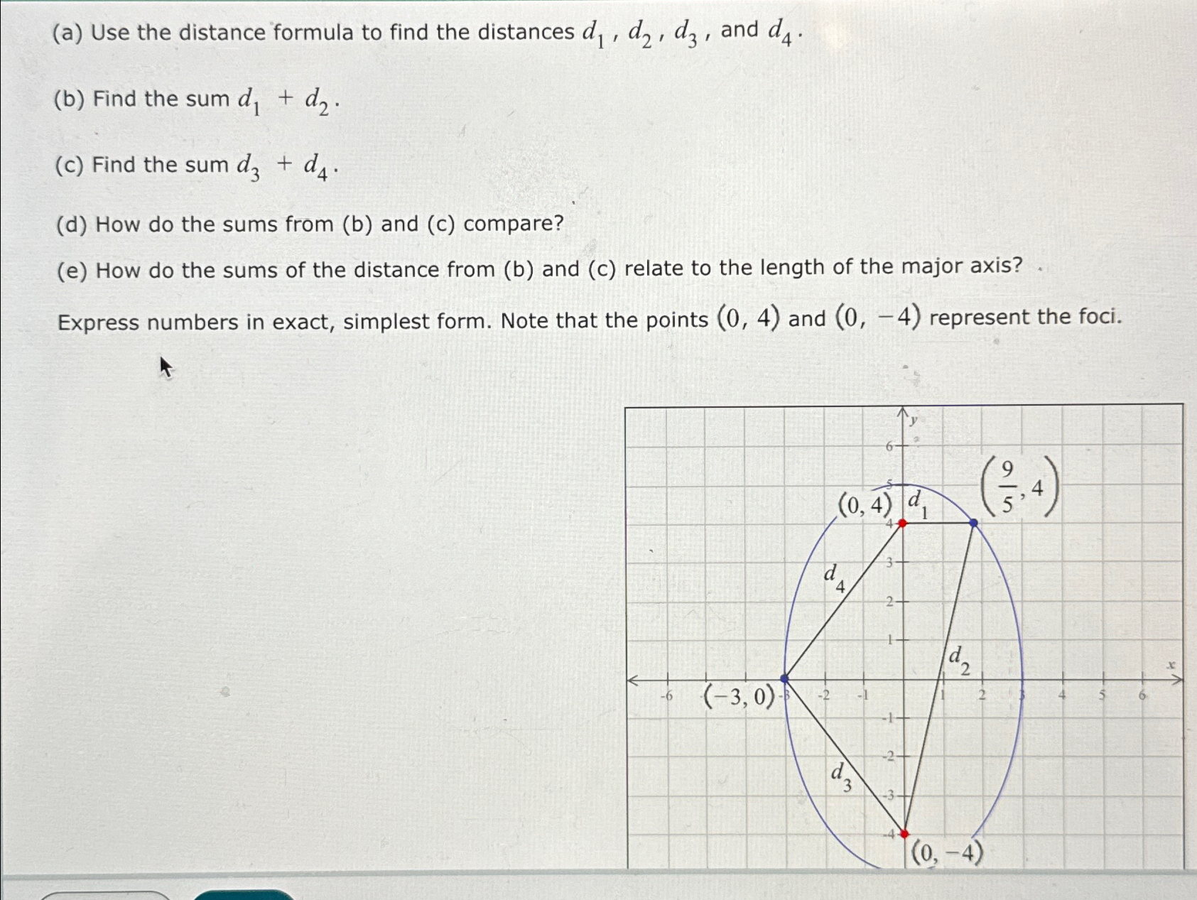 Solved (a) ﻿Use the distance formula to find the distances | Chegg.com