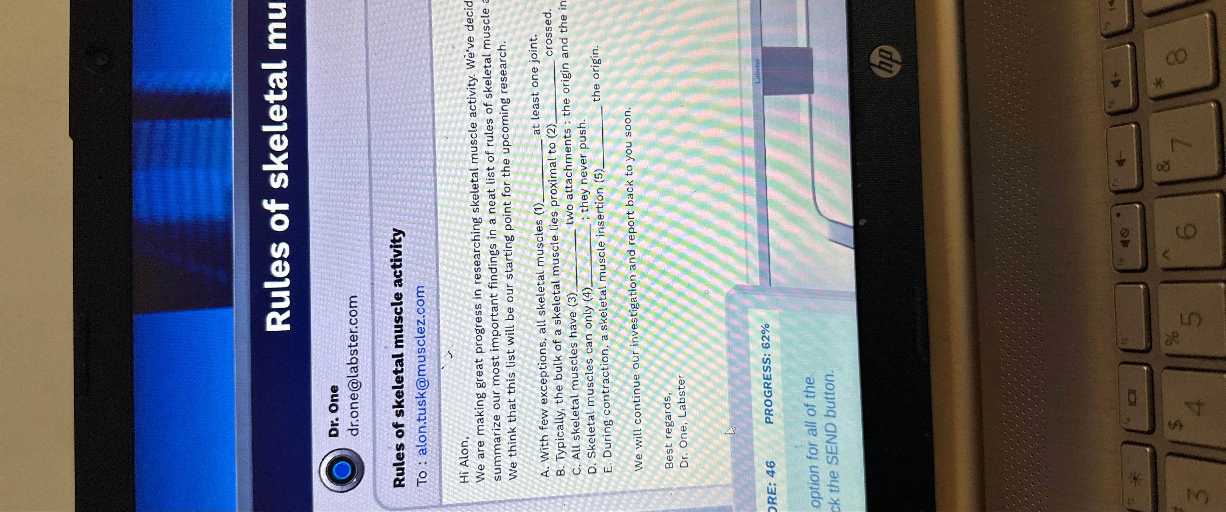 Solved Rules of skeletal muDr. ﻿Onedr.one@labster.comRules | Chegg.com
