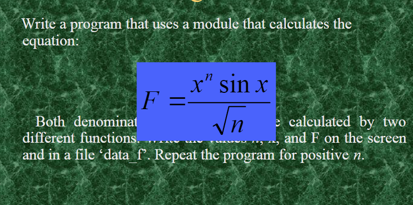 Solved Write a program that uses a module that calculates | Chegg.com