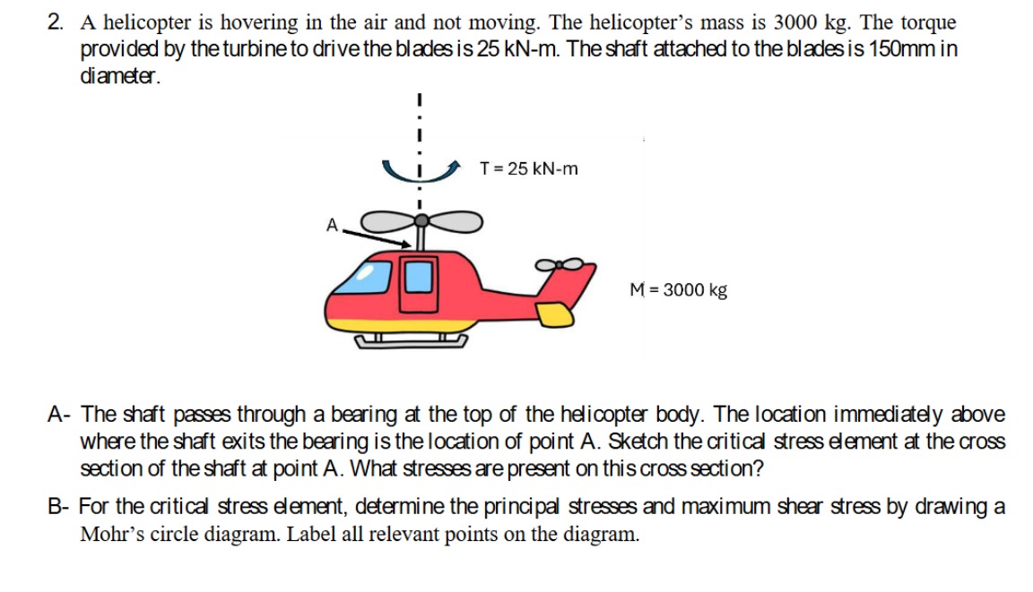 Solved 2. ﻿A helicopter is hovering in the air and not | Chegg.com