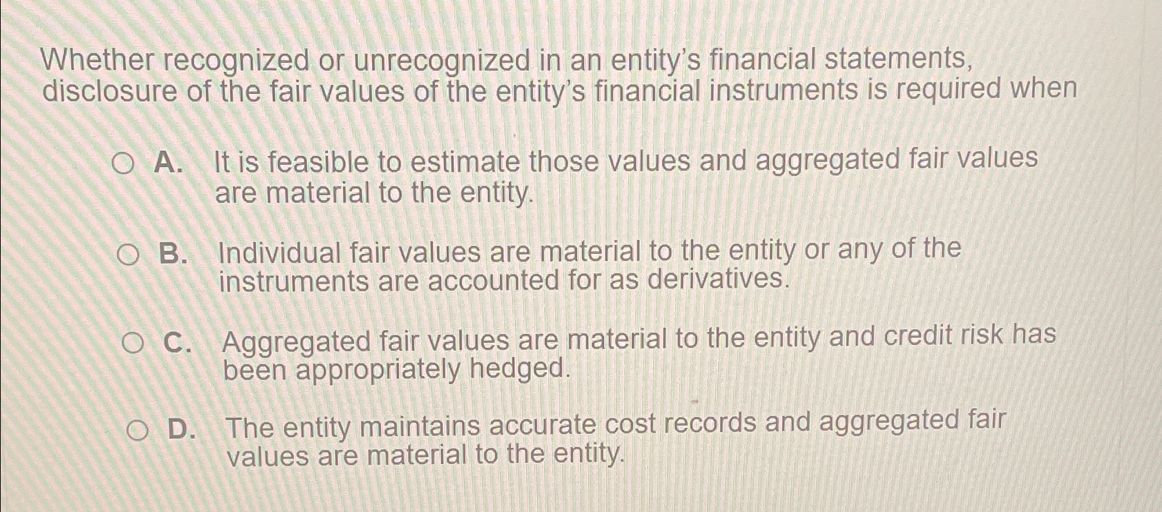 Solved Whether recognized or unrecognized in an entity's | Chegg.com