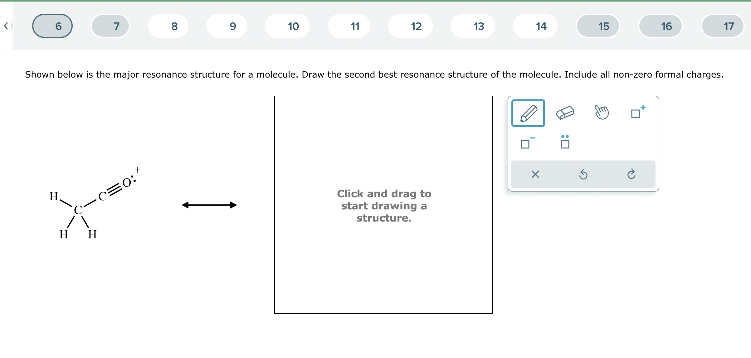 Solved Shown below is the major resonance structure for a | Chegg.com