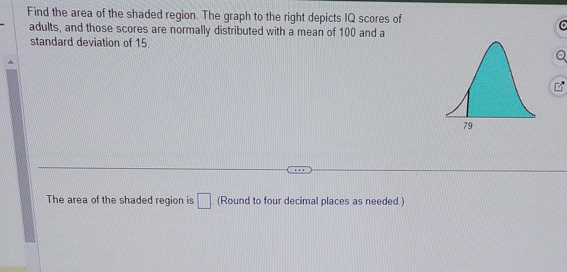 Solved Find the area of the shaded region. The graph to the | Chegg.com