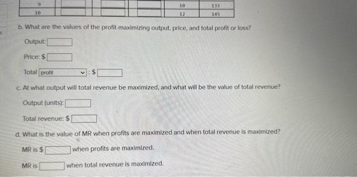 Solved a. Complete the table below, which shows the costs | Chegg.com