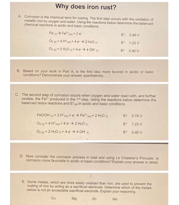 Rusting Of Iron Chemical Reaction