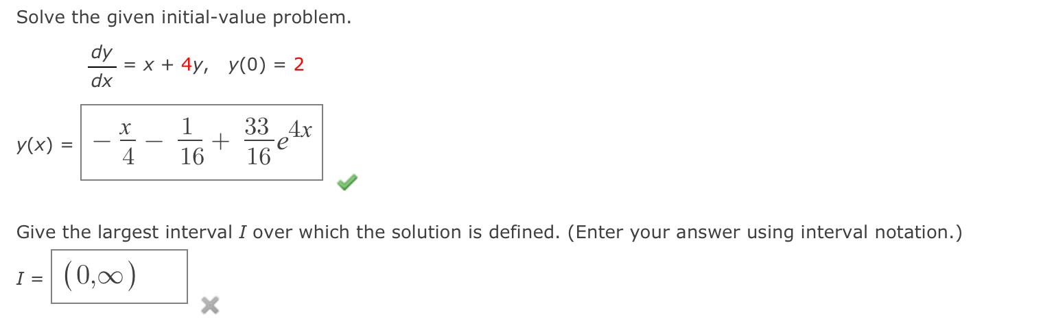 Solved Solve The Given Initial Value