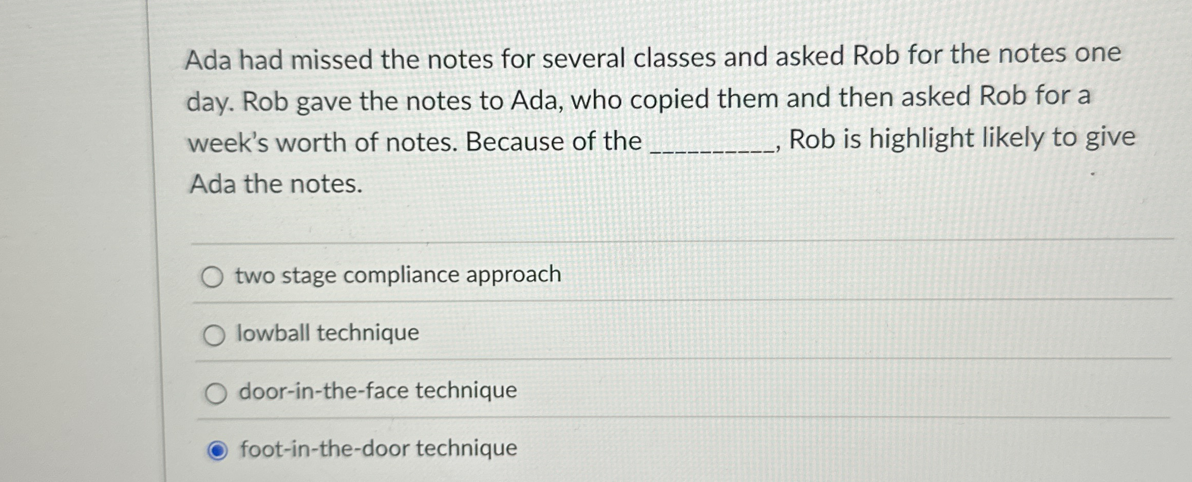 Solved Ada had missed the notes for several classes and | Chegg.com