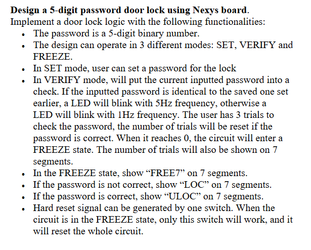 Solved Write the VHDL code for this Design a 5-digit | Chegg.com