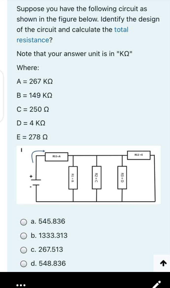 Solved Suppose you have the following circuit as shown in | Chegg.com