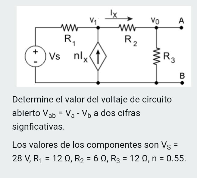 Solved Determine the value of the open circuit voltage Vab = | Chegg.com