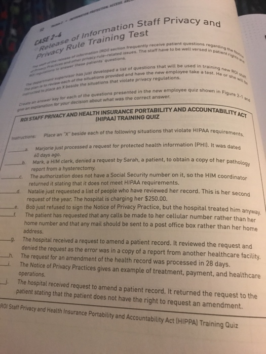 Solved Od section frequently receive patient questions | Chegg.com