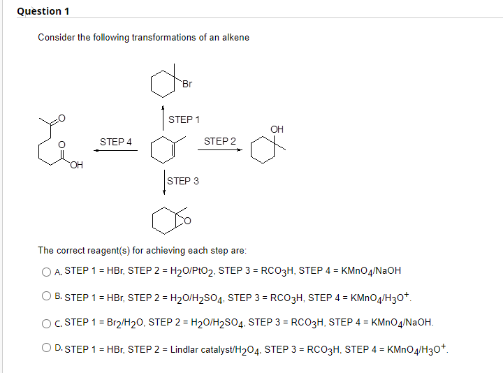 Solved Question 1 Consider the following transformations of | Chegg.com