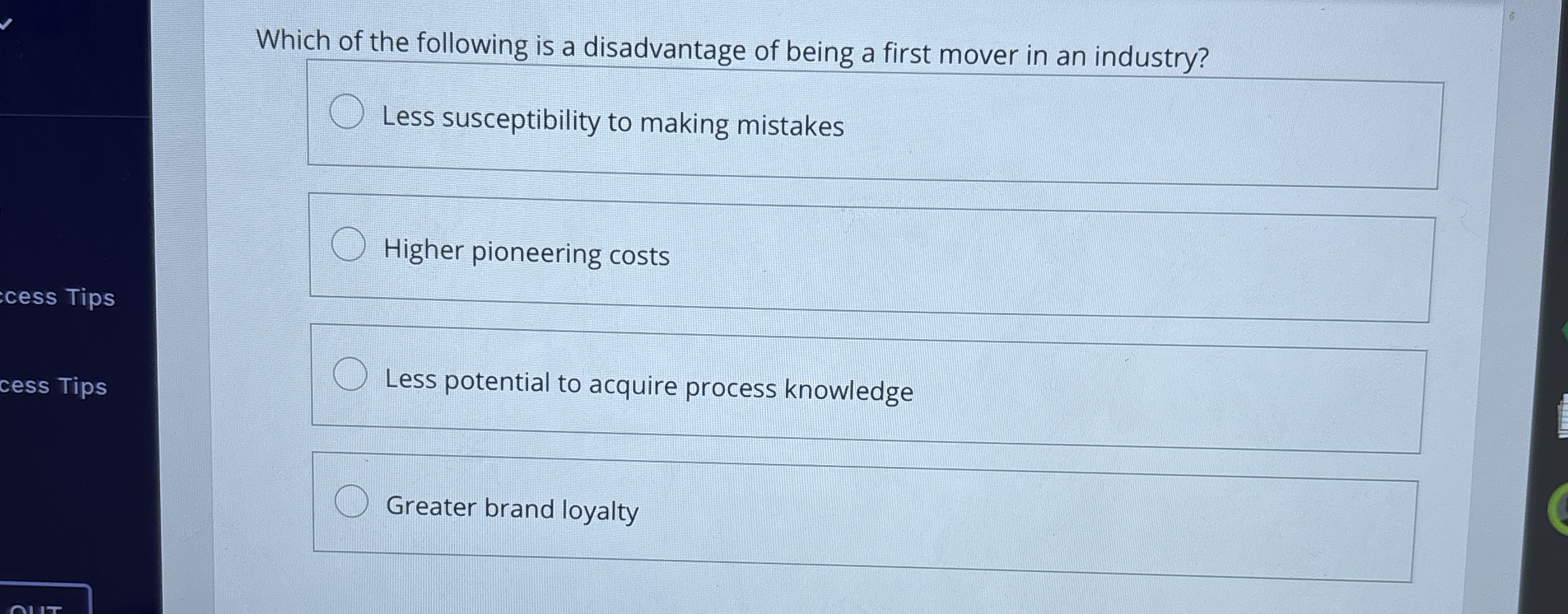 Solved Which of the following is a disadvantage of being a | Chegg.com