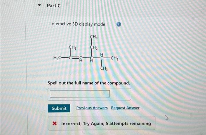 Solved Interactive 3D display mode (1) Spell out the full | Chegg.com
