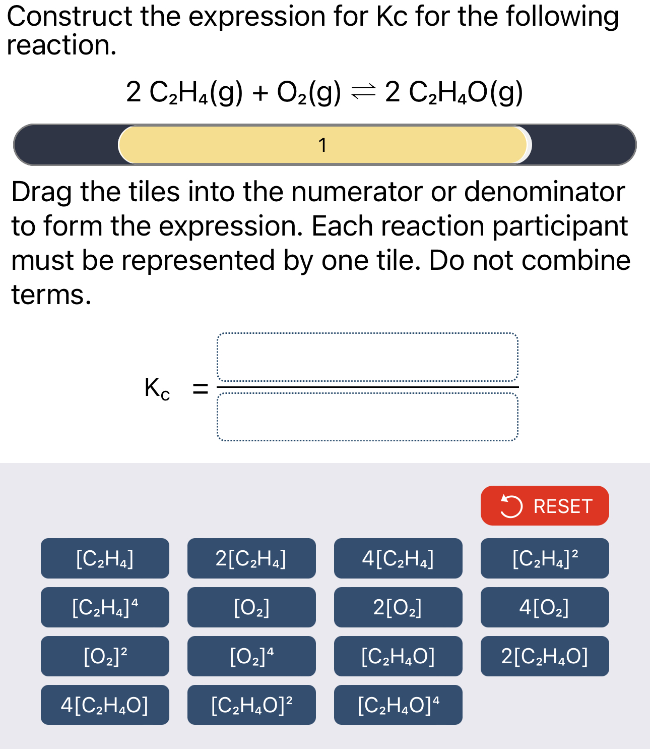 Solved Construct the expression for Kc ﻿for the following | Chegg.com