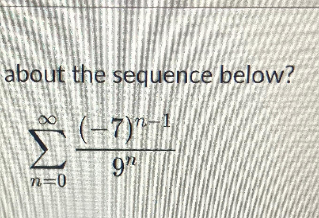 Solved Find the Sn formula for the sequence | Chegg.com