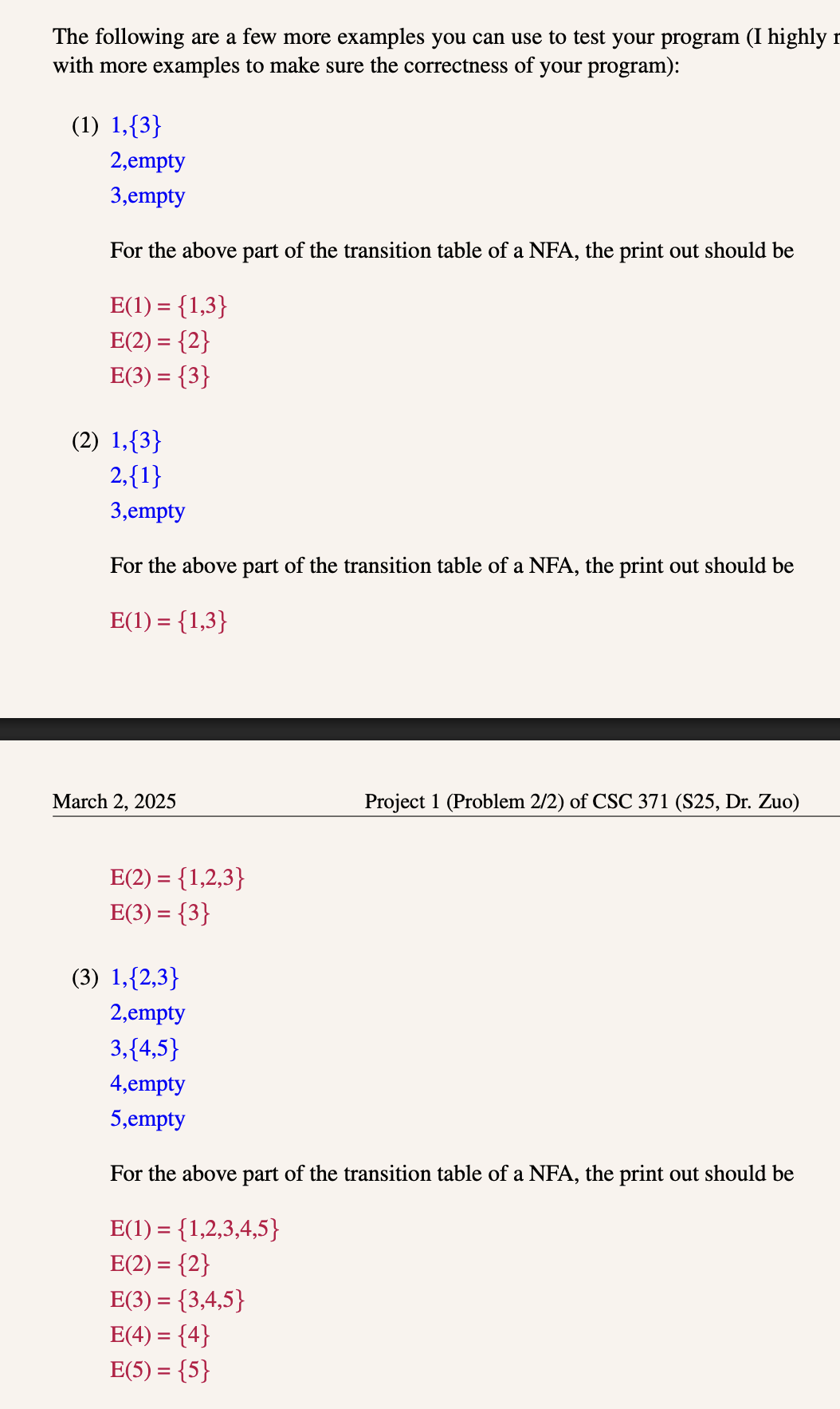 Solved Read part of the transition table of a NFA from a txt | Chegg.com
