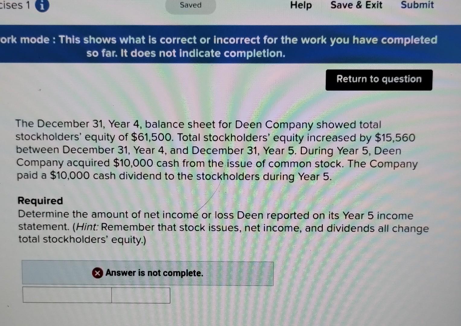 Solved mode : This shows what is correct or incorrect for | Chegg.com