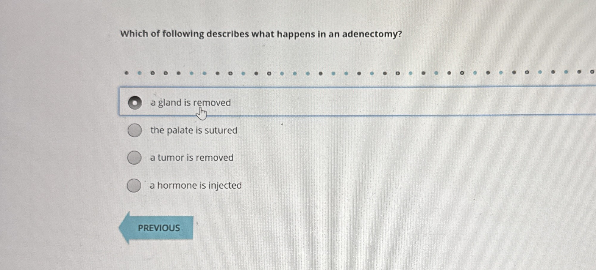 Solved Which of following describes what happens in an | Chegg.com