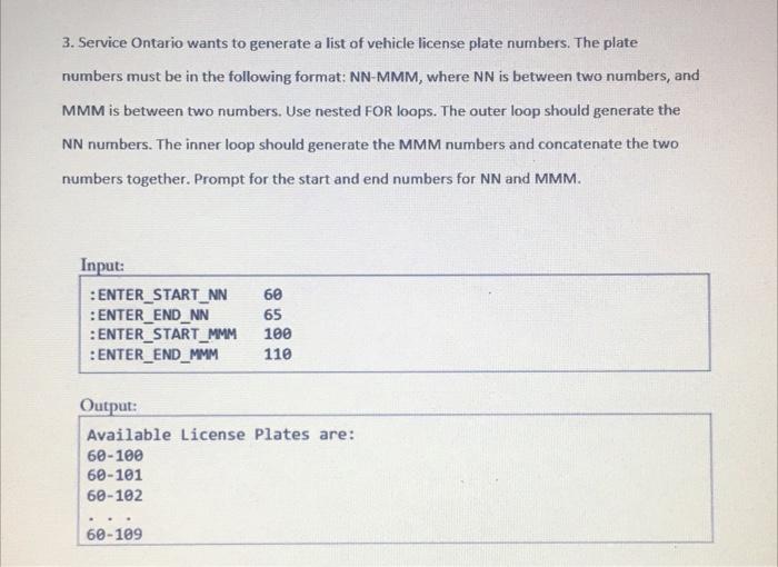 Solved Assignment 3 Control Structures 1. The Loyalty | Chegg.com