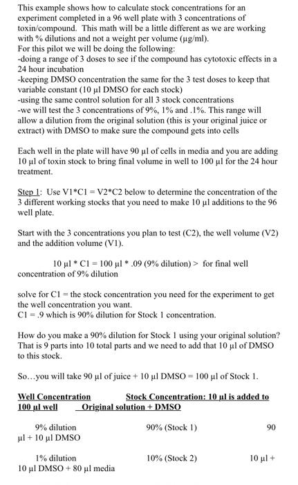 Solved This example shows how to calculate stock | Chegg.com