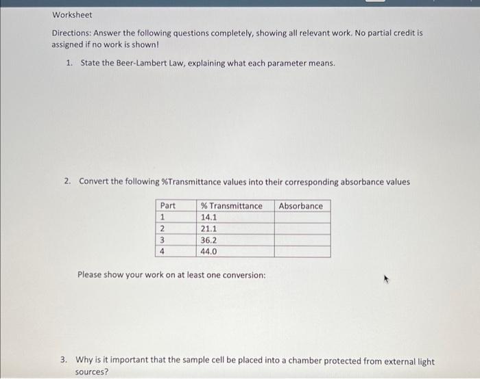 Solved Directions: Answer the following questions | Chegg.com