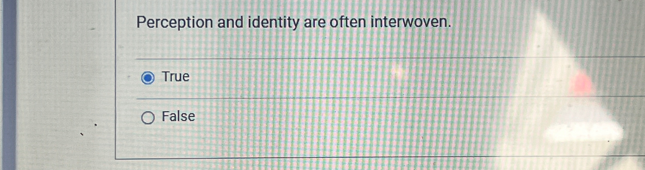 Solved Perception and identity are often | Chegg.com