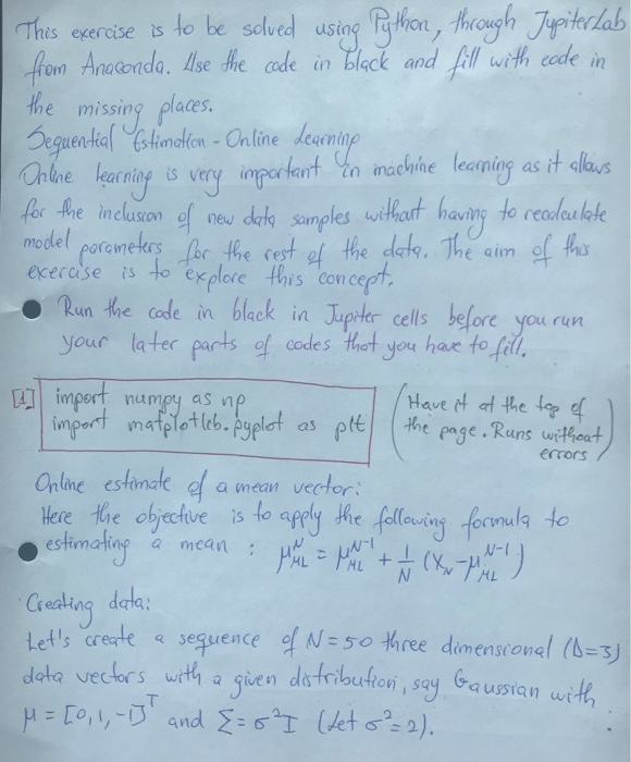 This Exercise Is To Be Solved Using Python Through 0352